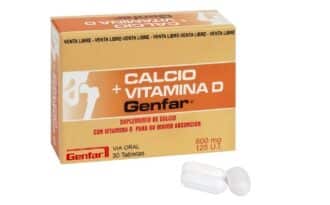 Calcio 600mg + Vitamina D 125 UI Tabletas Recubiertas